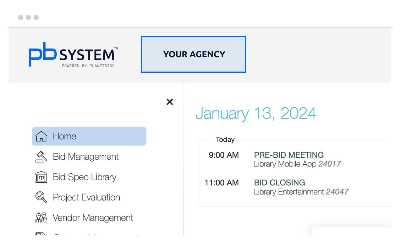 Bid Management with PlanetBids
